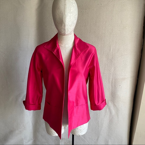 Neiman Marcus | Jackets & Coats | Vintage 9s Raw Silk Bolero Jacket Hot ...
